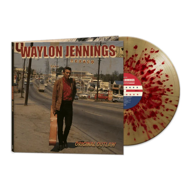 Original Outlaw [Red Gold Splatter] Vinyl - Waylon Jennings Vinyl ...
